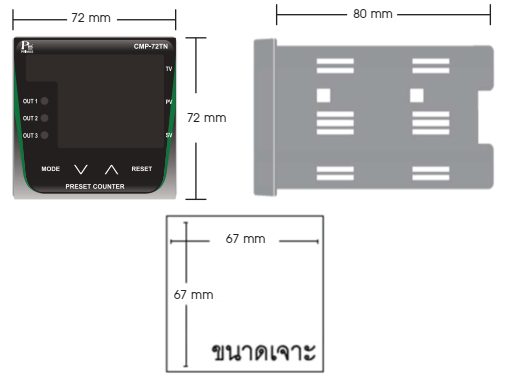 Digital Preset Counter เครื่องนับจำนวนแบบดิจิตอล